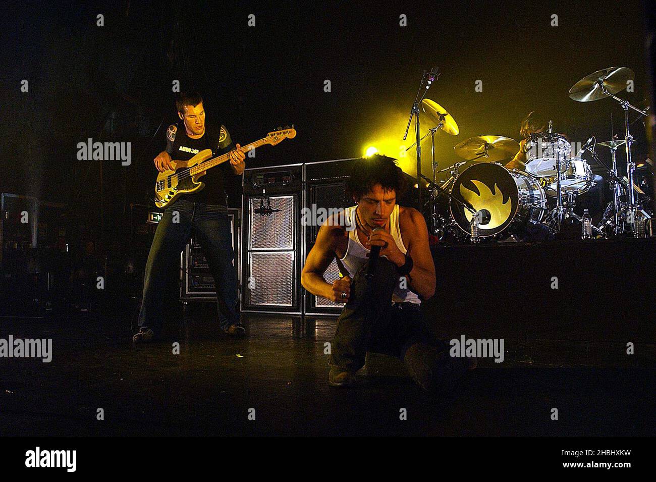 Audioslave perform live on stage at the Astoria, London. Ex-Sound ...