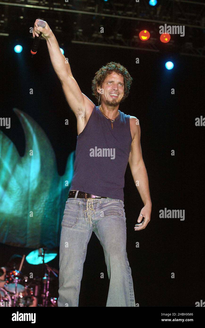 Audioslave perform and headline live on stage at the Download Festival ...
