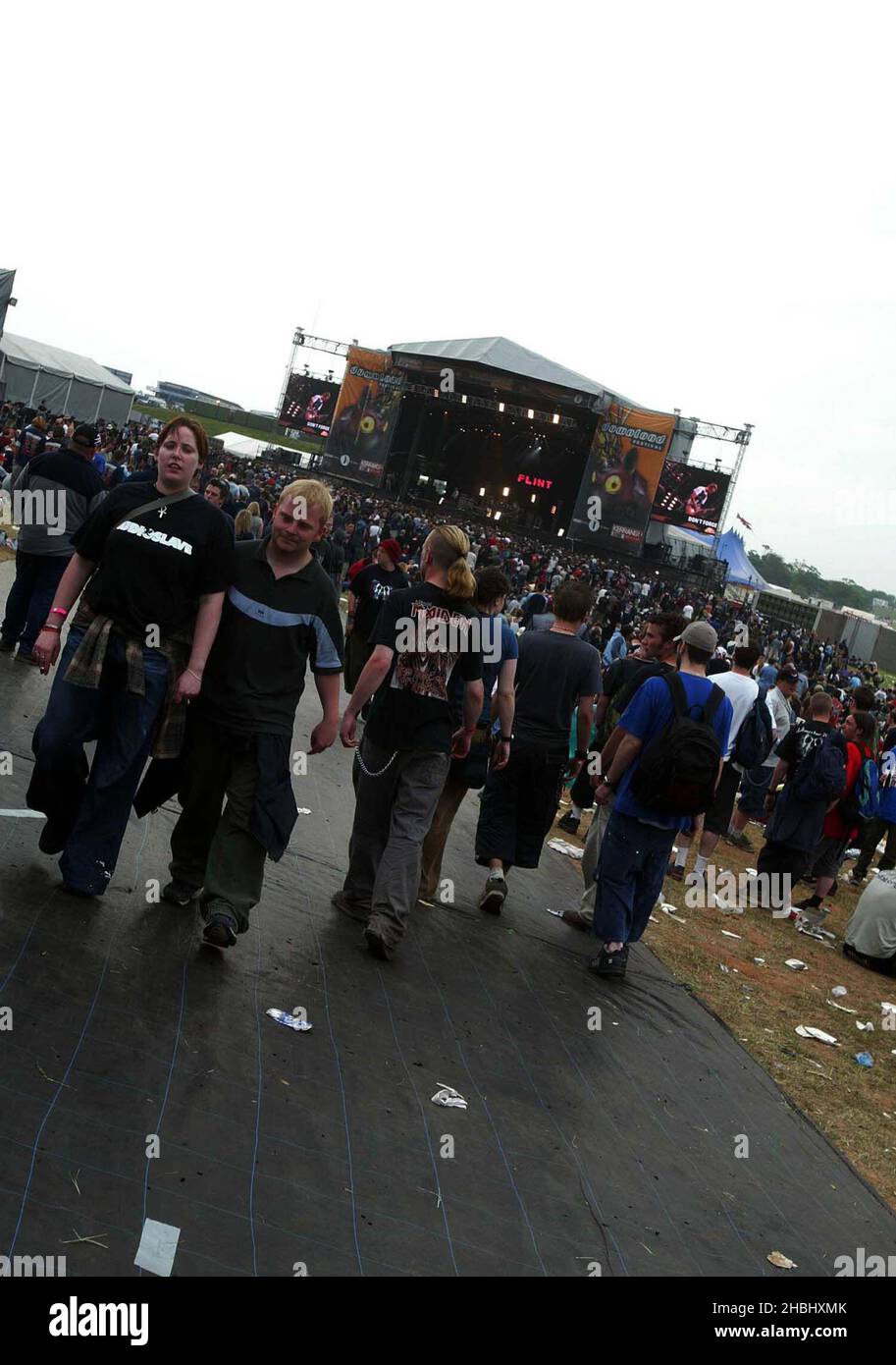 Stone Sour Crowd at the Download Festival Donnington. Full length Stock ...