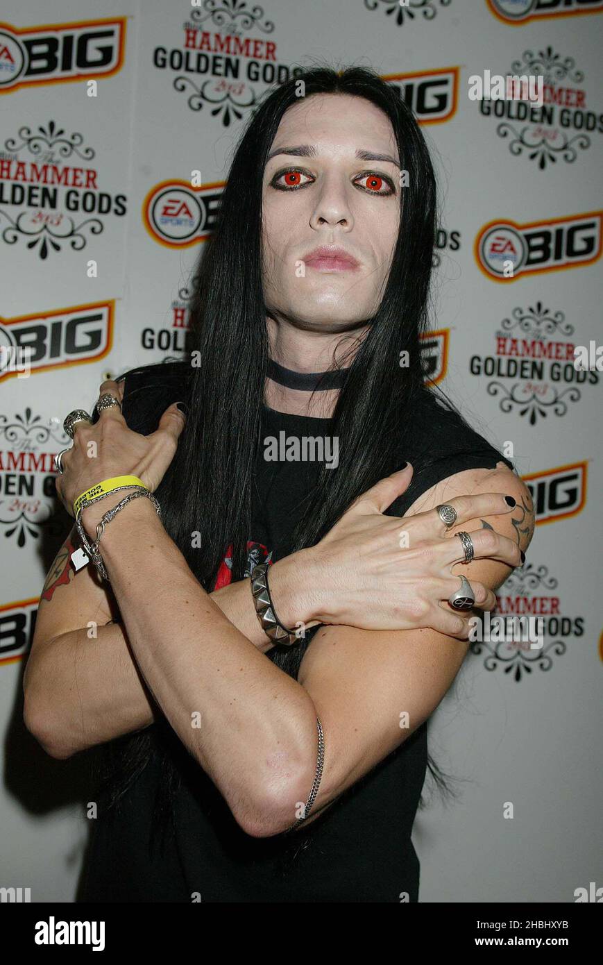 Matt Zane porno star poses at arrivals at the Metal Hammer Golden God ...