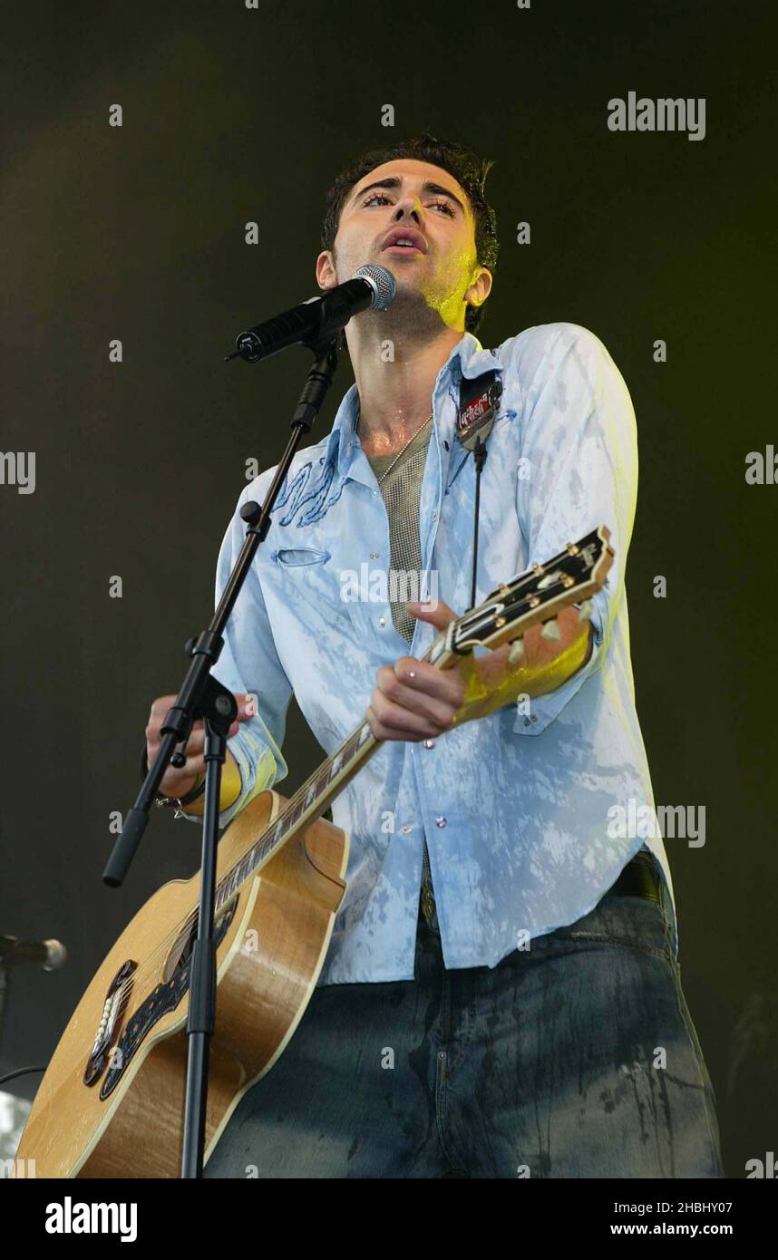 Darius performs live on stage at the XS Festival Rivermead Leisure ...