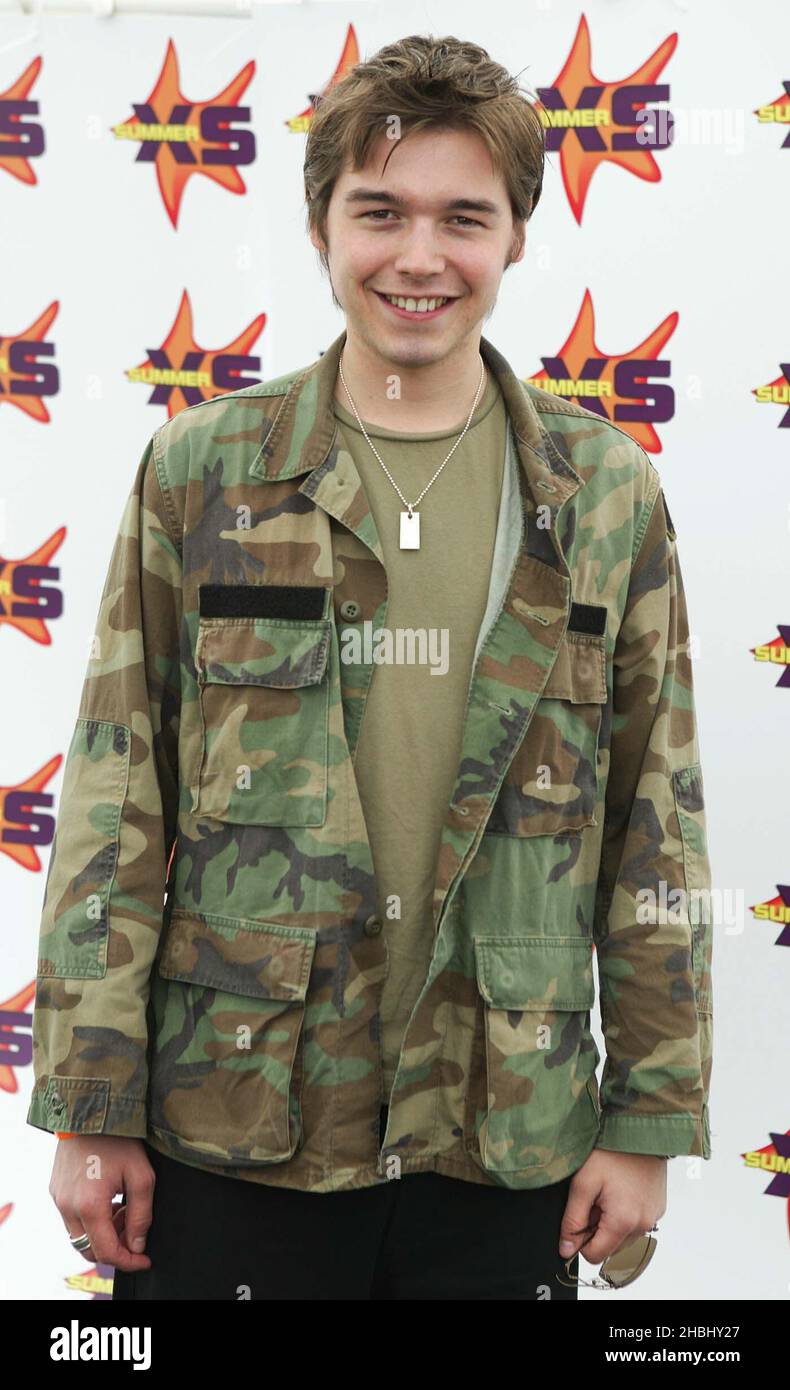 David Sneddon Fame Academy winner posed at the XS Festival Rivermead ...
