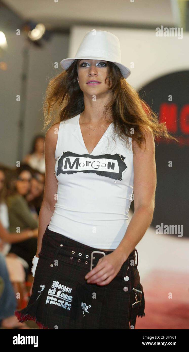 Leah Wood (Ronnie Wood's daughter)models Morgan Fashion on the Catwalk ...