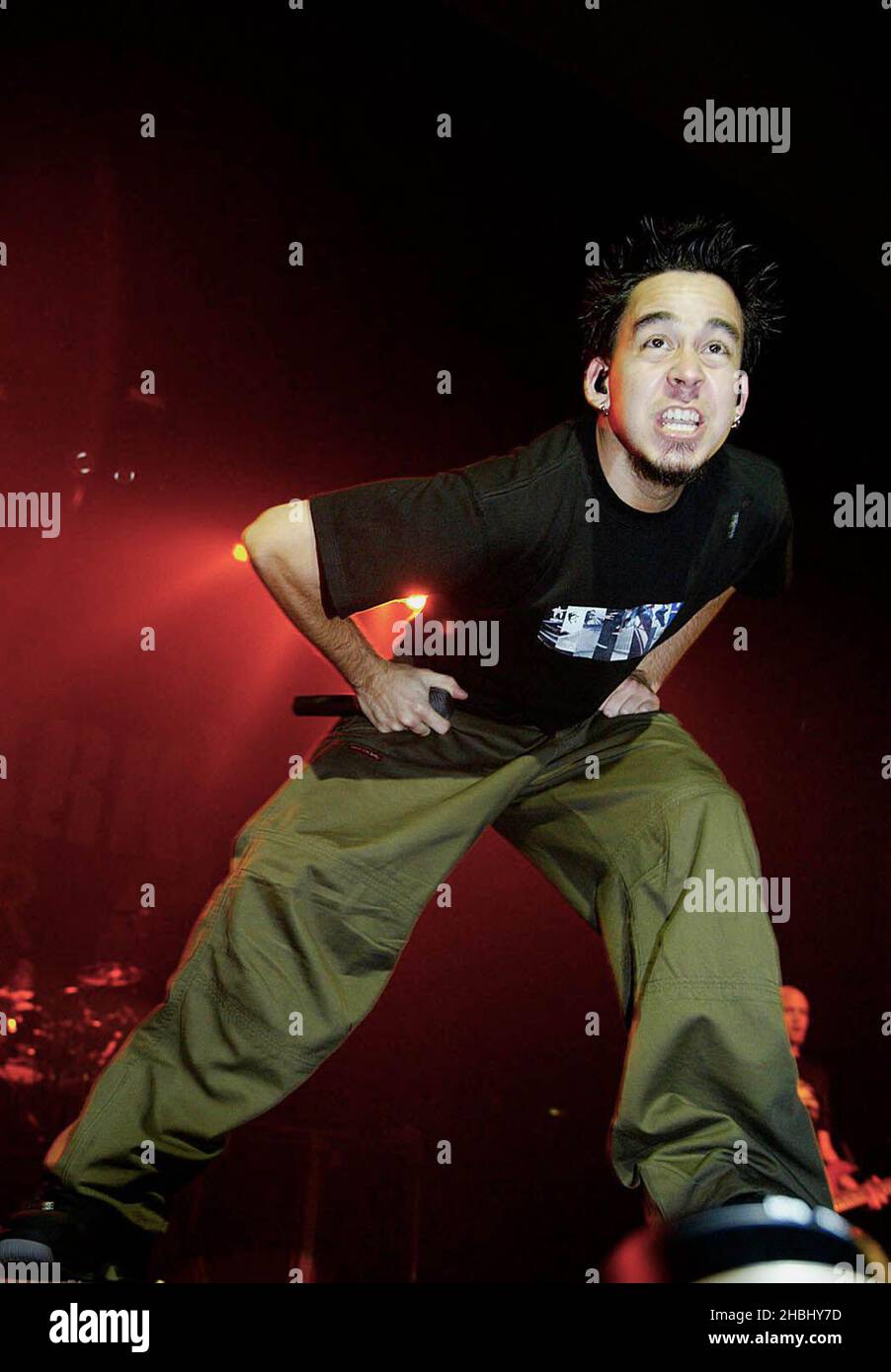 Linkin Park perform live on stage at the Brixton Academy, London. full ...