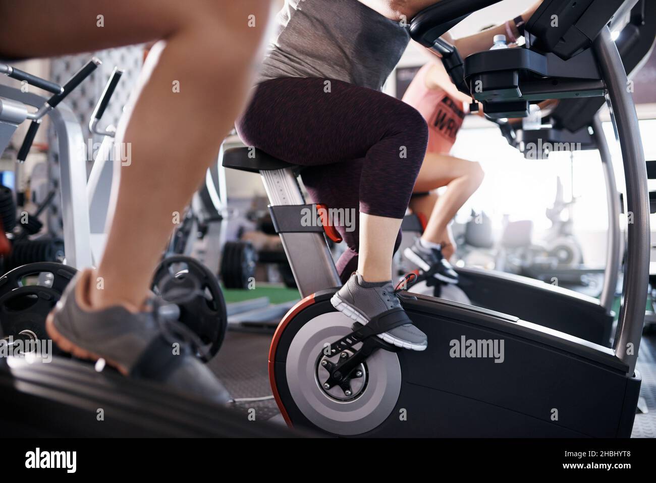 Building lean leg muscles Stock Photo - Alamy