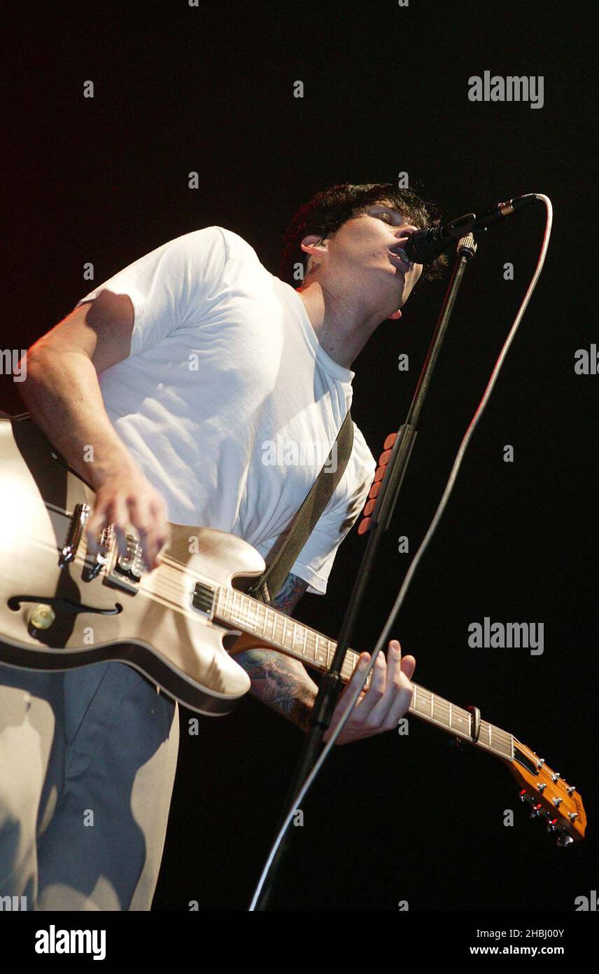 Blink 182 Perform live in concert on stage at the Wembley Arena in ...