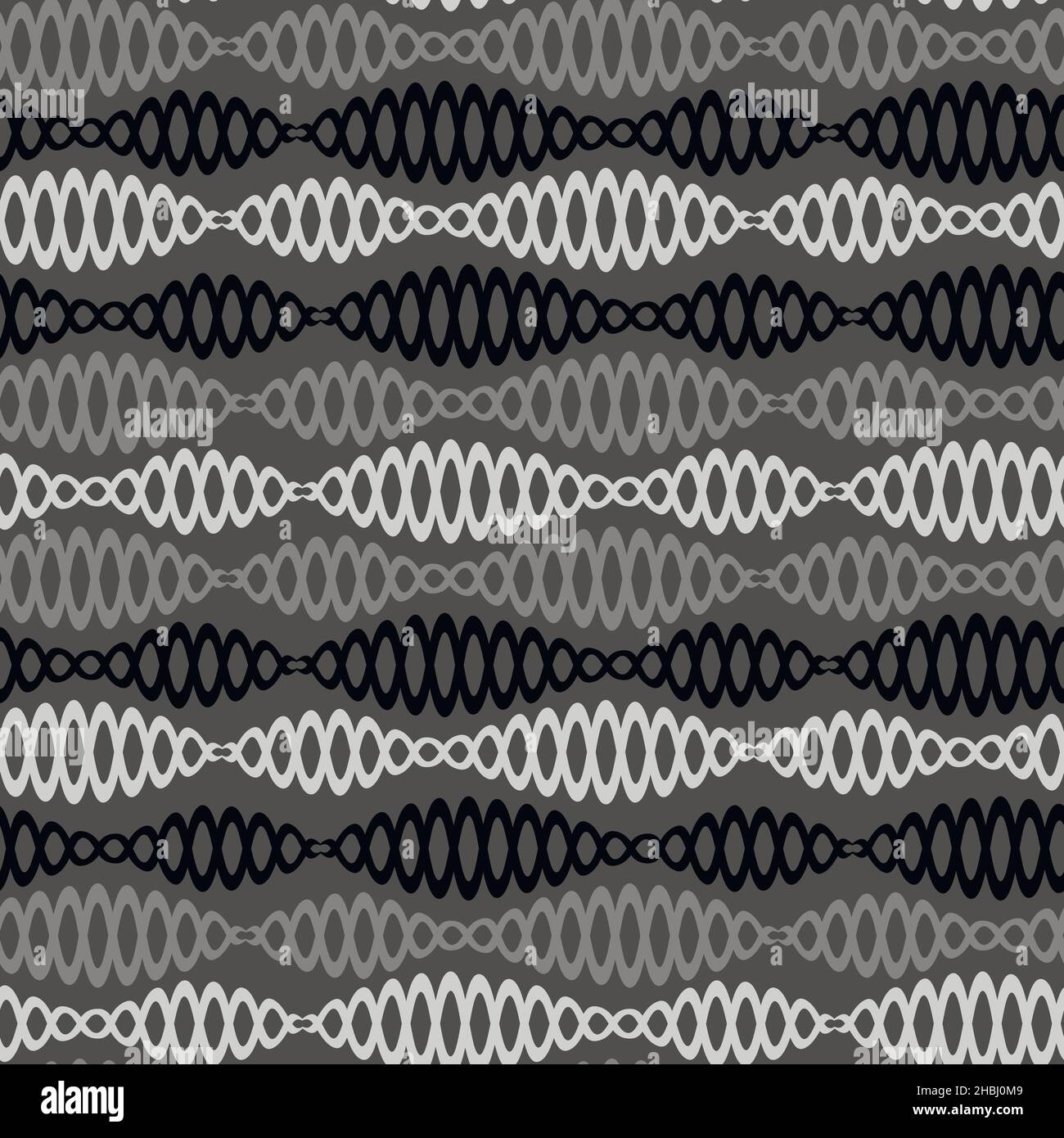 Illustration Seamless pattern on a square background - chains - DNA or ...