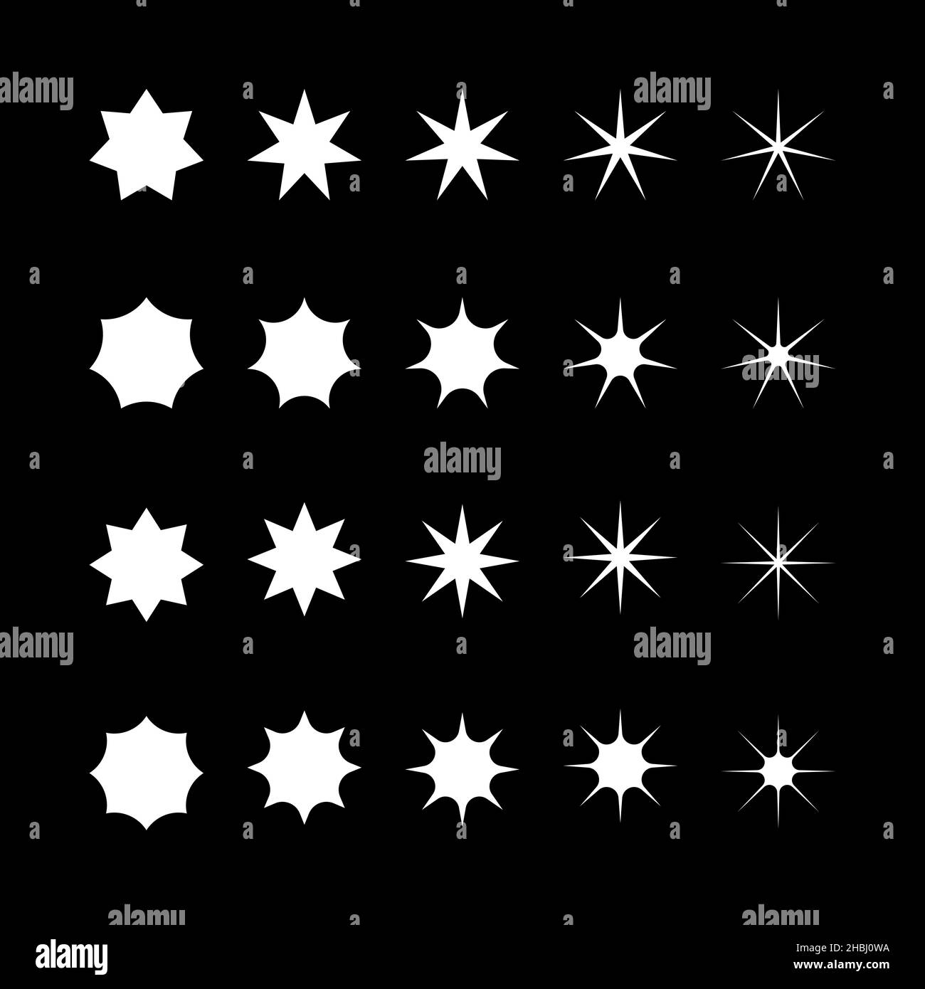 vector retro futuristic design elements star. Retro graphics set , 80s ...
