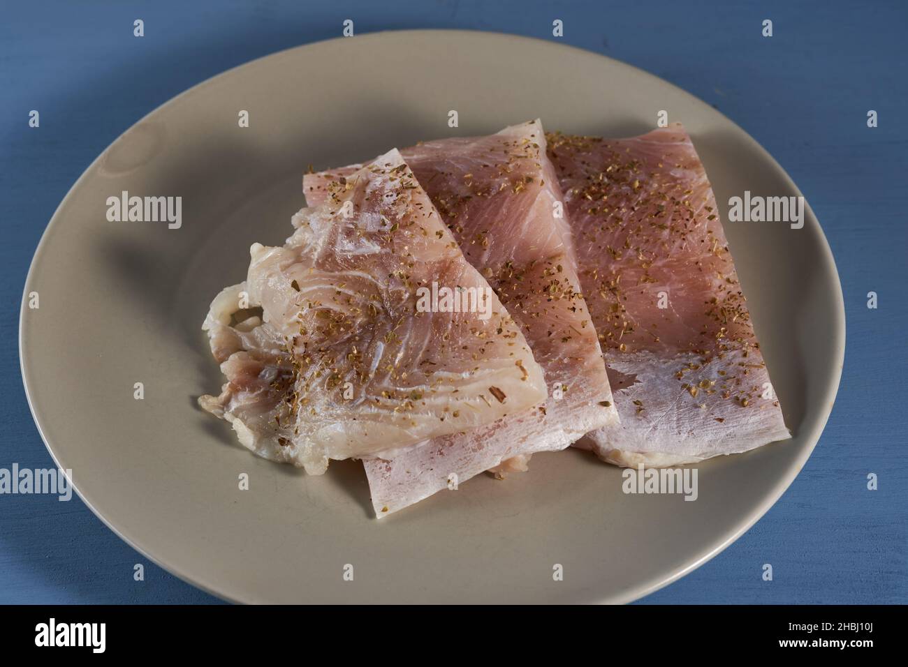 Closeup of fresh raw zander fillets ready to cook Stock Photo - Alamy