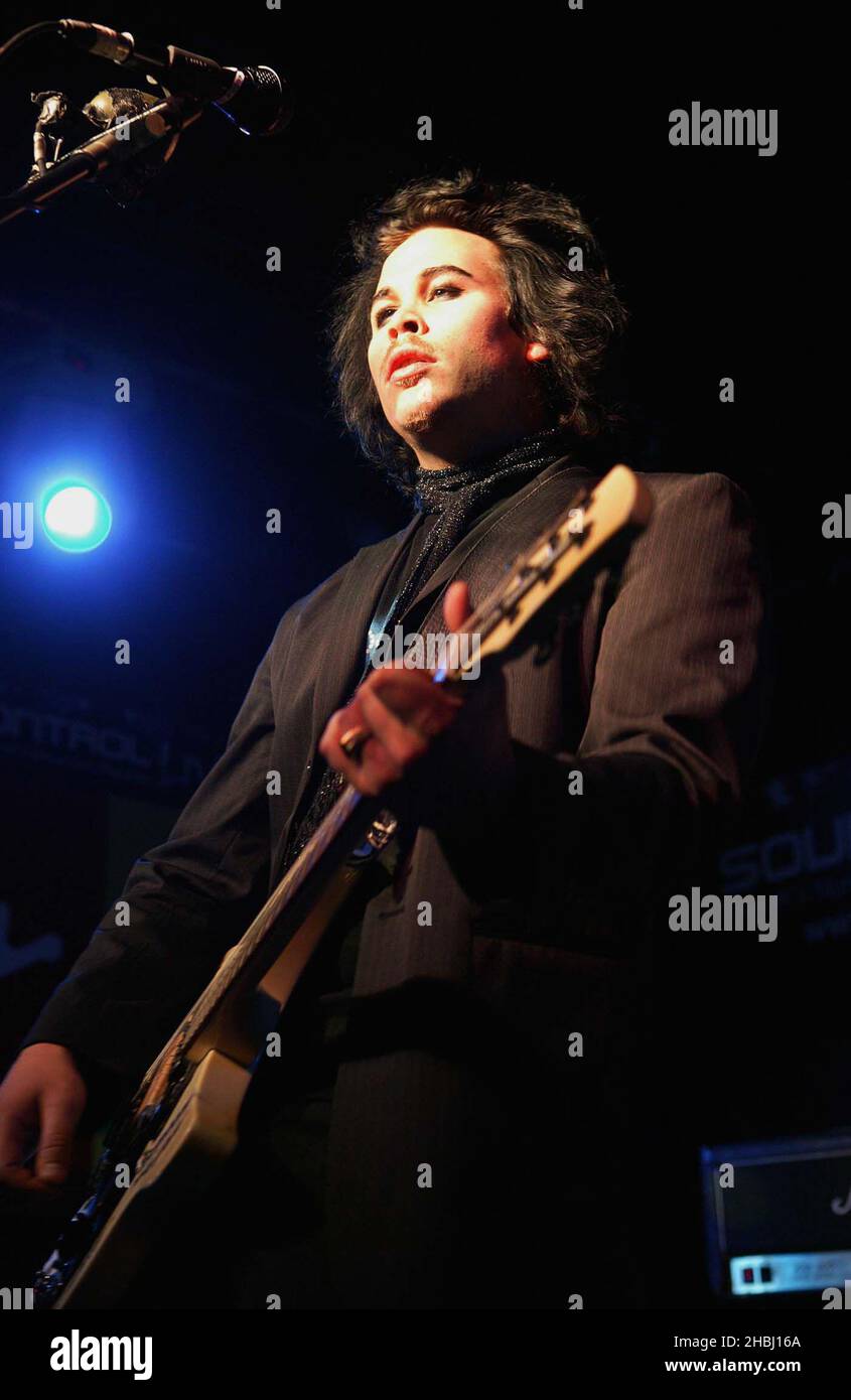 Luke Steele from Aussie psychedelic popsters Sleepy Jackson sign copies ...