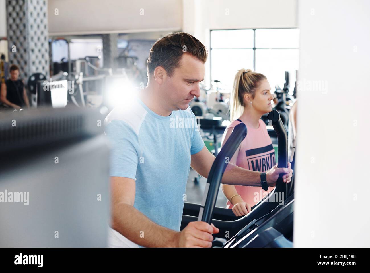 Time to break a sweat Stock Photo - Alamy