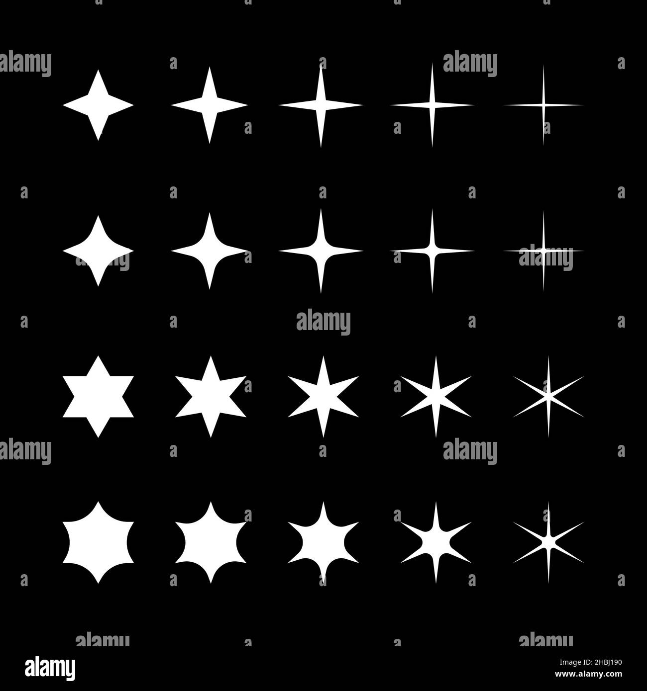 vector retro futuristic design elements star. Retro graphics set , 80s ...