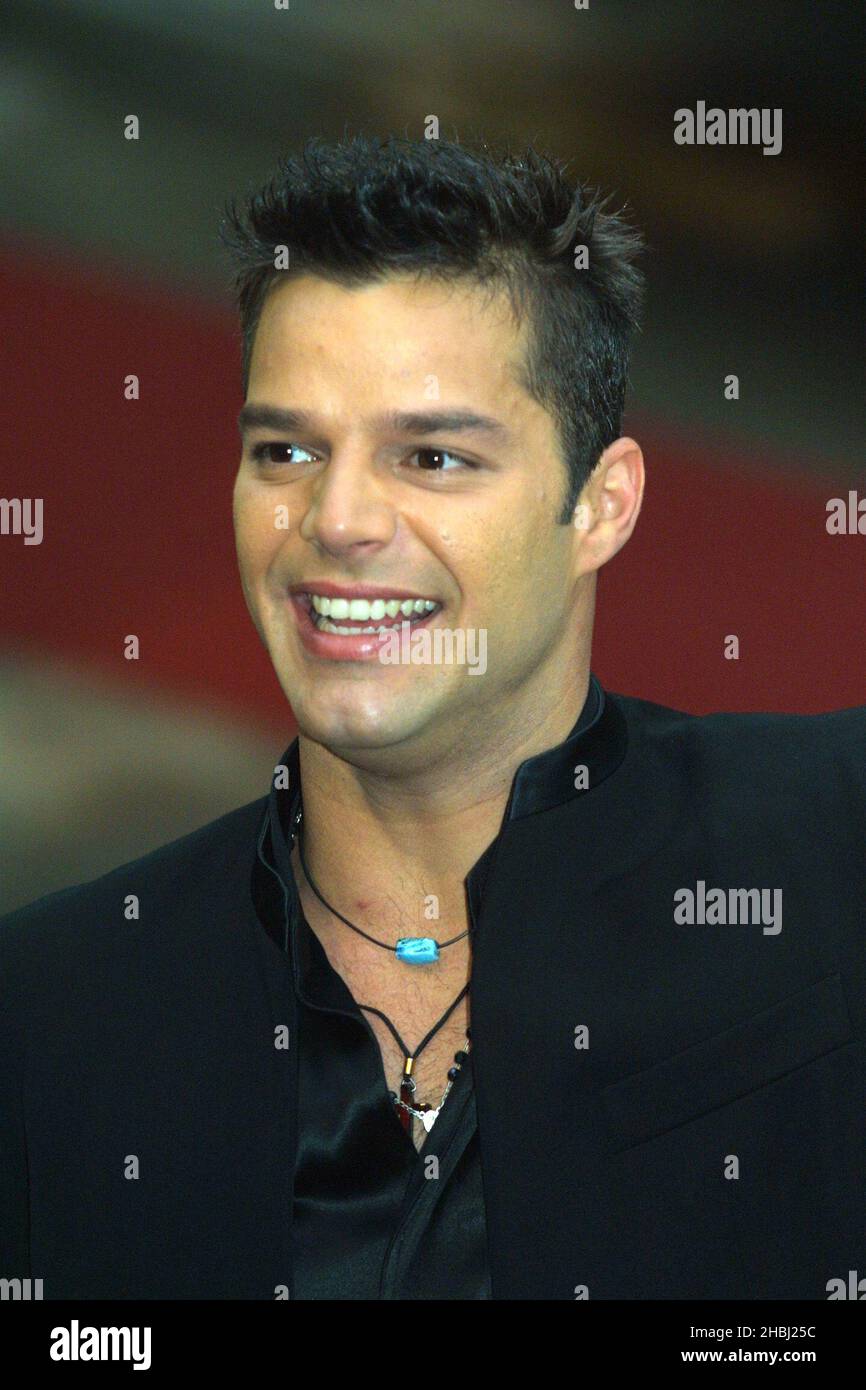 Ricky Martin at the Monte Carlo Music Awards which took place in Monte ...