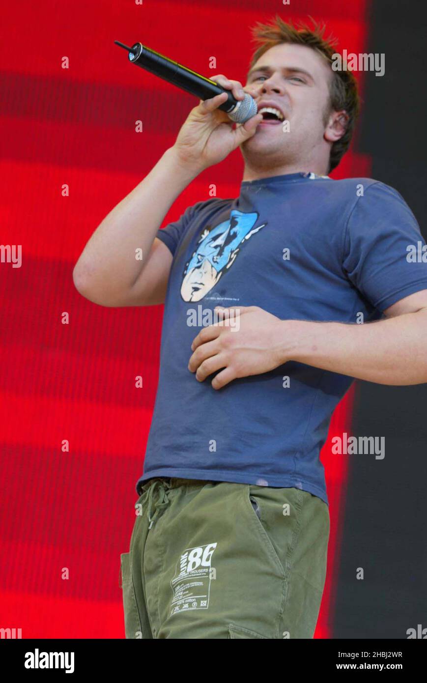 Daniel bedingfield performs live at party in the park hi-res stock ...