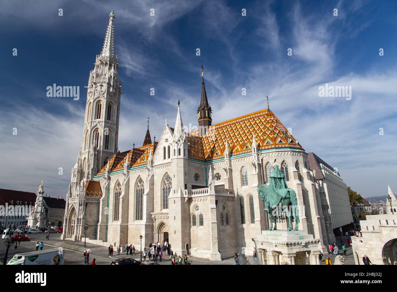 Budapest old city (Buda) - St. Matthias Church Stock Photo - Alamy