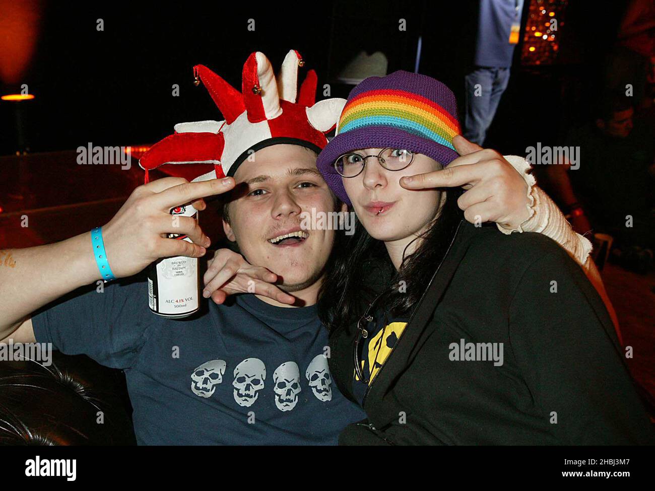 Carling Festival goers in the Orange Tent at the Carling Festival at ...