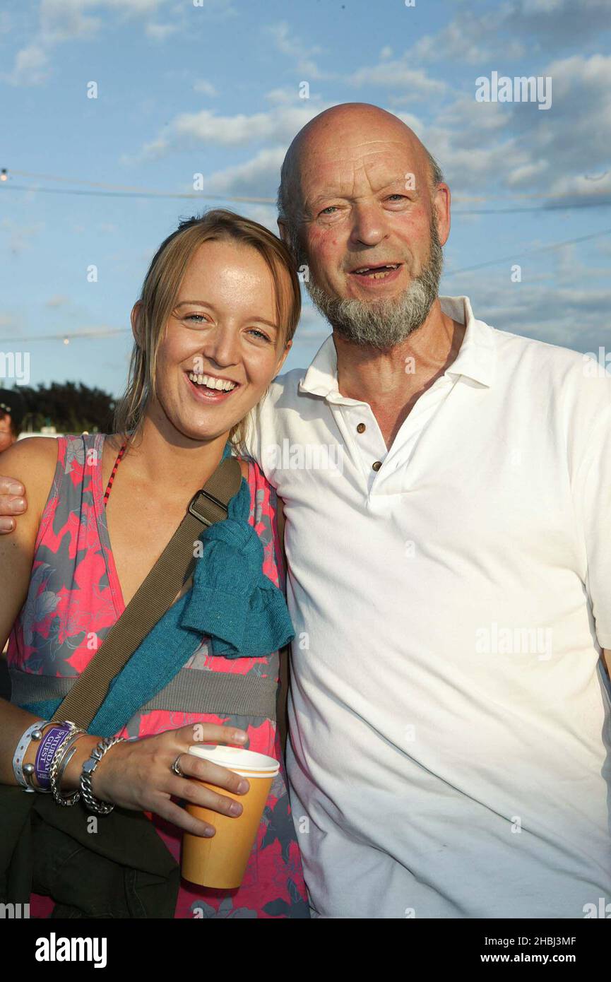 Michael Eavis and his daughter Emily at the Carling Festival Rivermead ...
