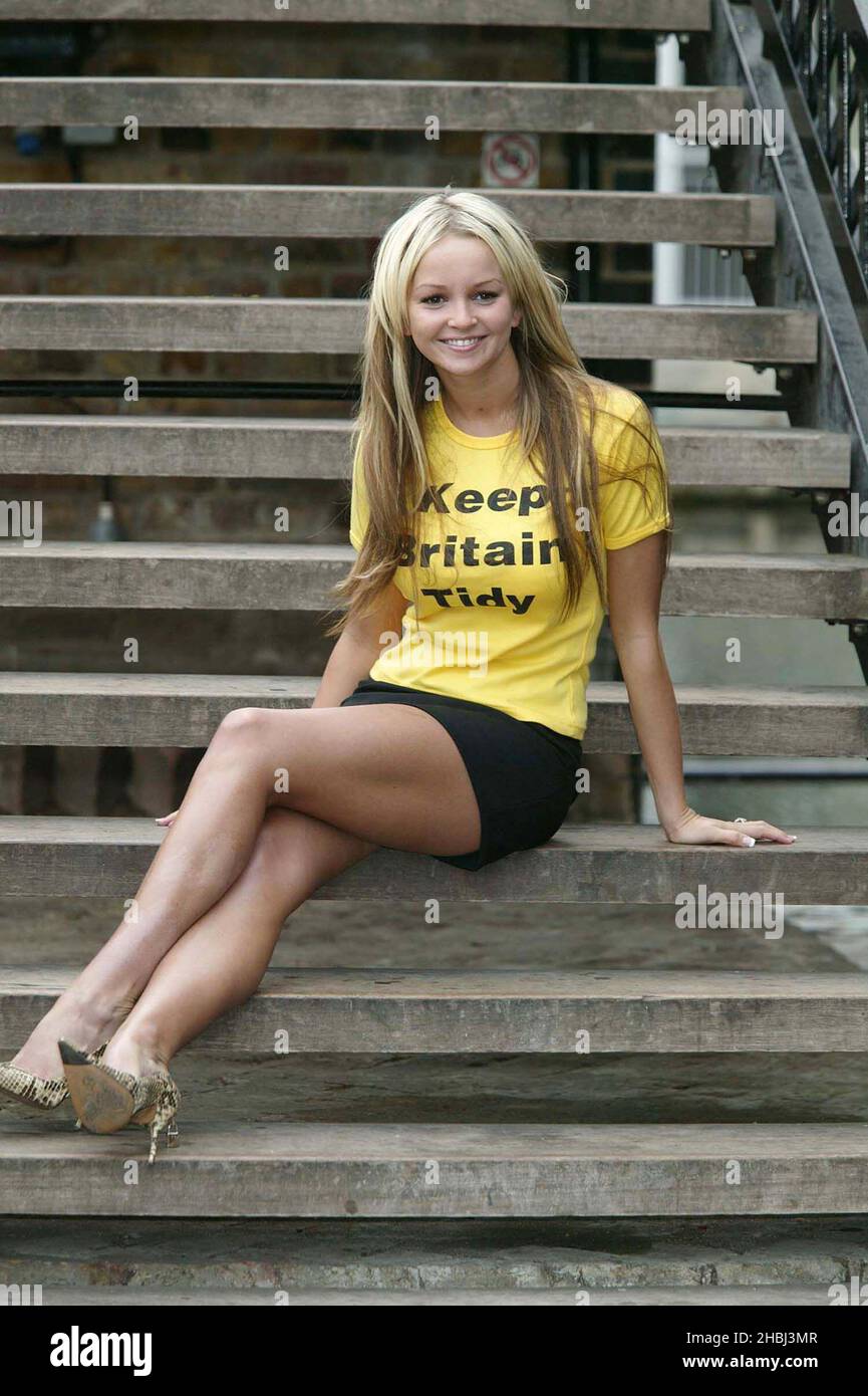 Jennifer Ellison launches'Keep Britain Tidy' and 'Don't Be A Tosser' at ...