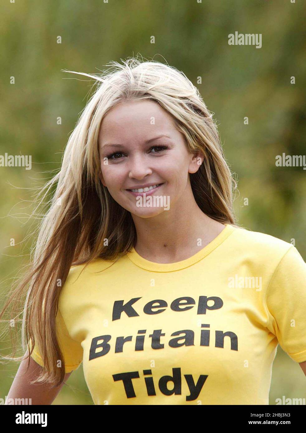 Jennifer Ellison launches'Keep Britain Tidy' and 'Don't Be A Tosser' at ...