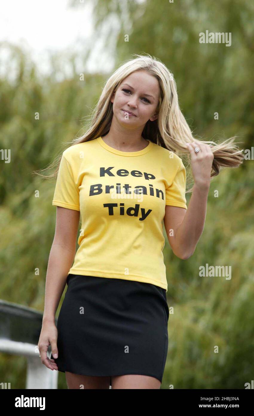 Jennifer Ellison launches'Keep Britain Tidy' and 'Don't Be A Tosser' at ...