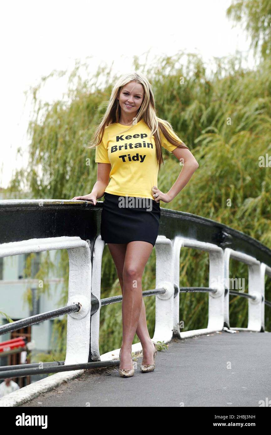 Jennifer Ellison launches'Keep Britain Tidy' and 'Don't Be A Tosser' at ...