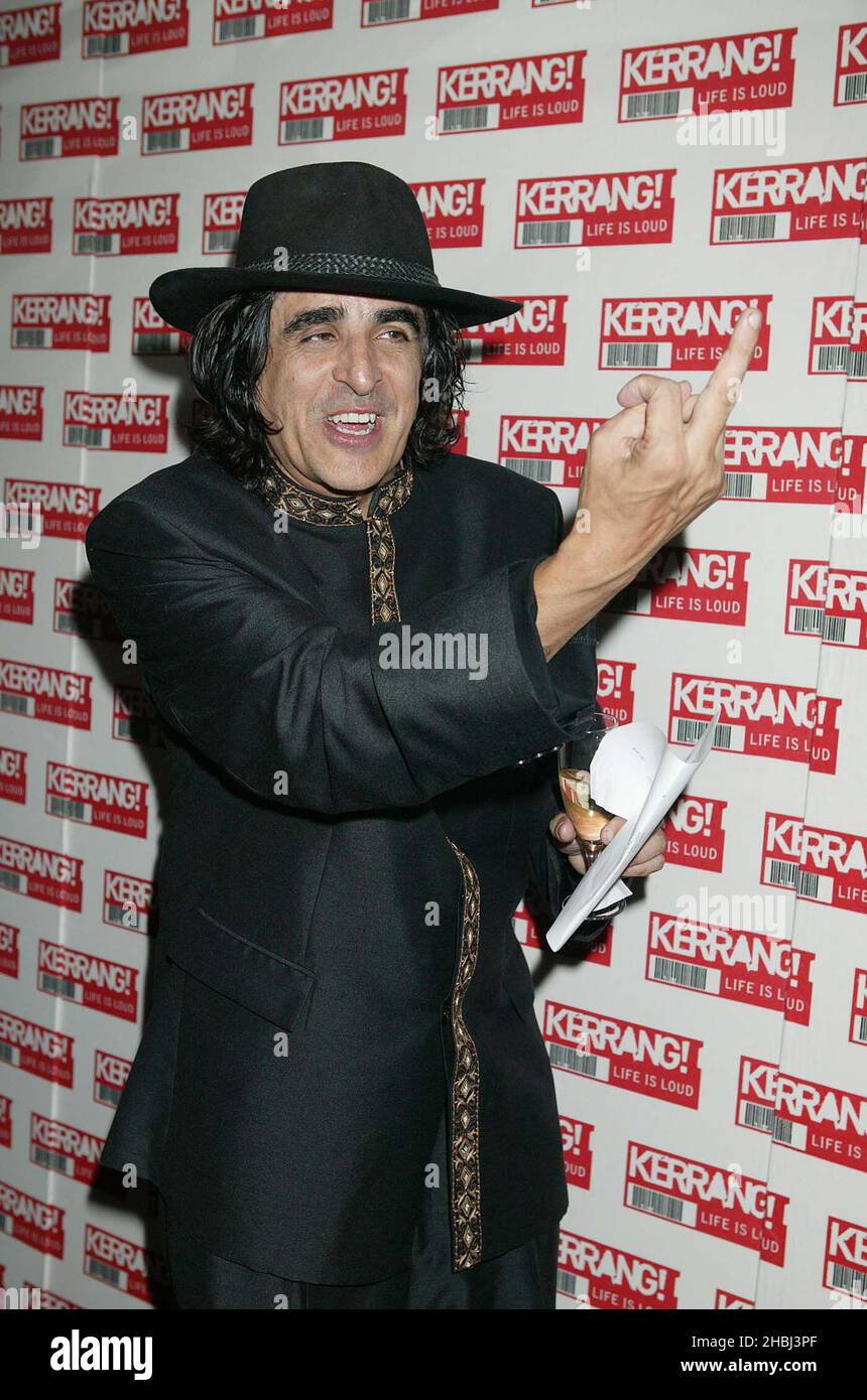 Jaz Coleman from Killing Joke attends Kerrang Awards 2003 at the Royal ...