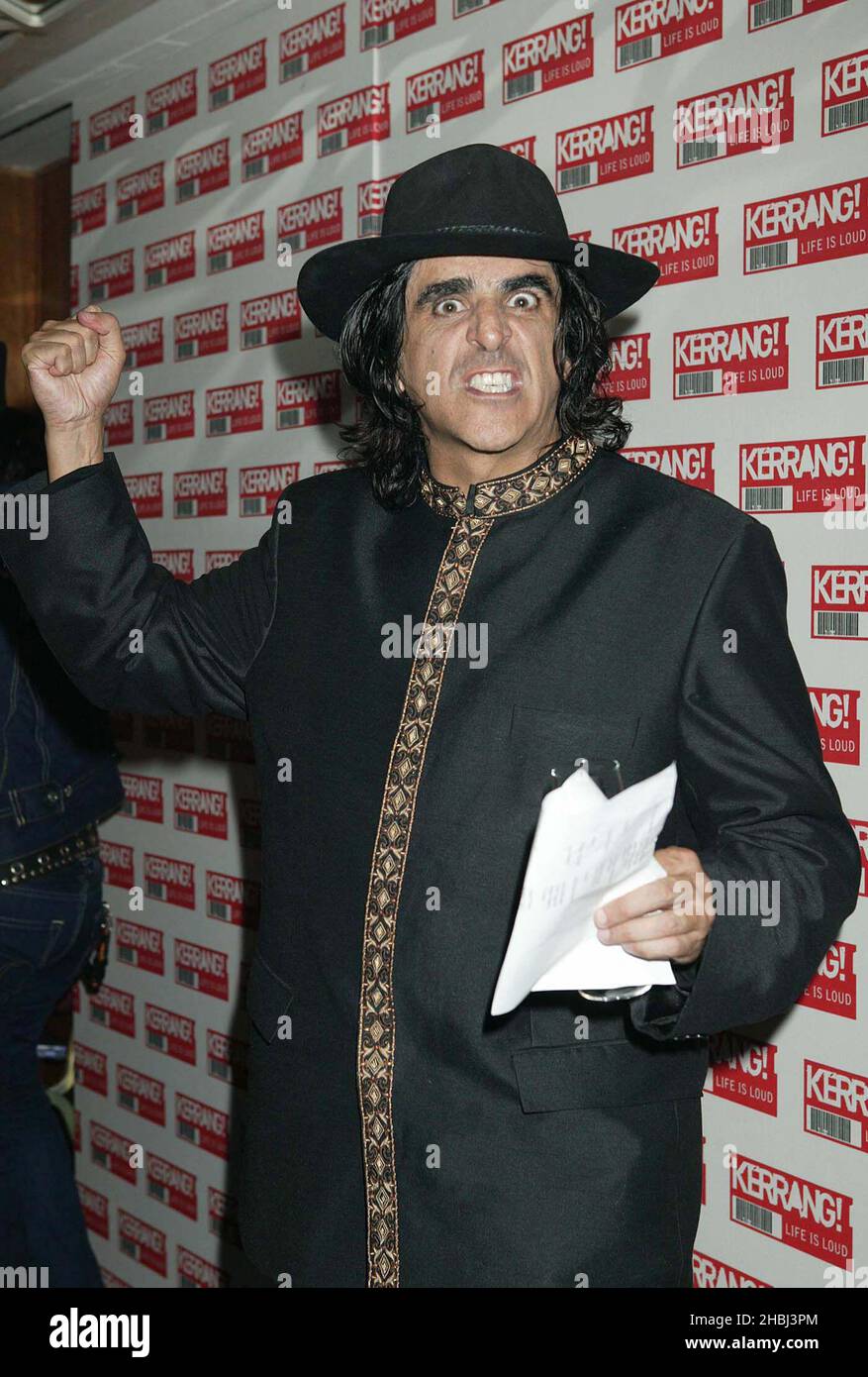 Jaz Coleman from Killing Joke attends Kerrang Awards 2003 at the Royal ...
