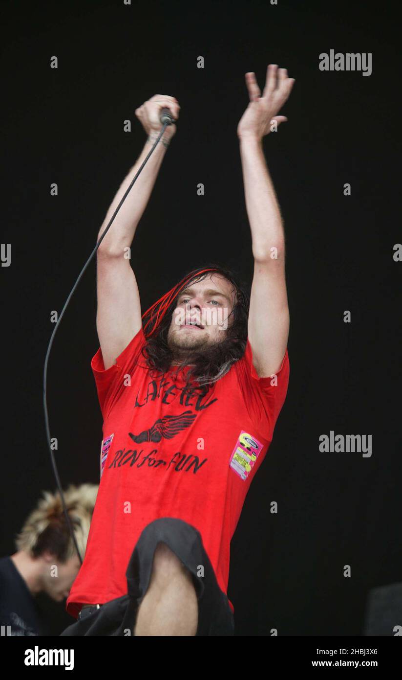 The Used at the Carling Festival Sunday at the Rivermead Leisure Centre ...