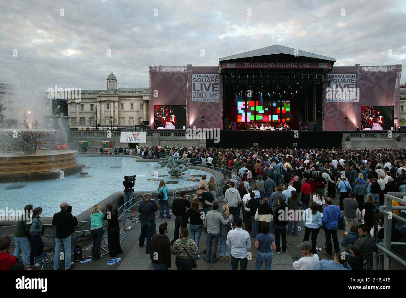 Moorcheeba performs live on stage and general view crowd at the ...