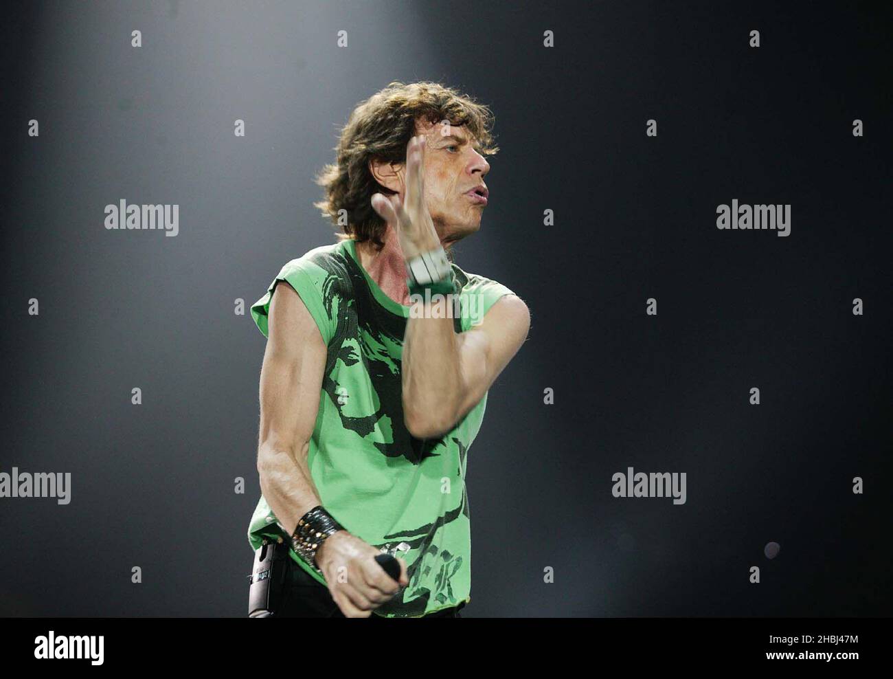 Rolling Stones perform live on stage at the Wembley Arena London Stock ...