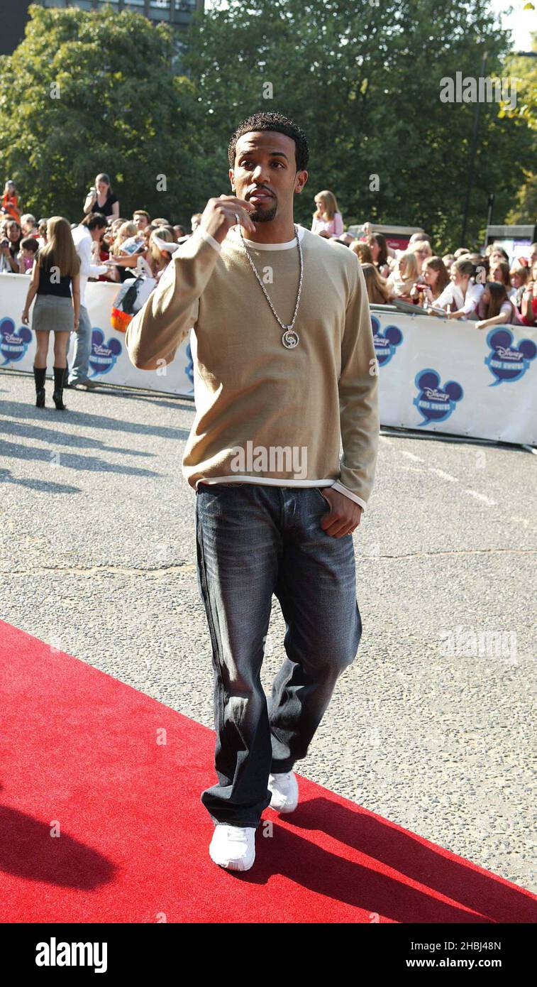 Craig David at Disney Channel Kids Awards at the Royal Albert Hall ...