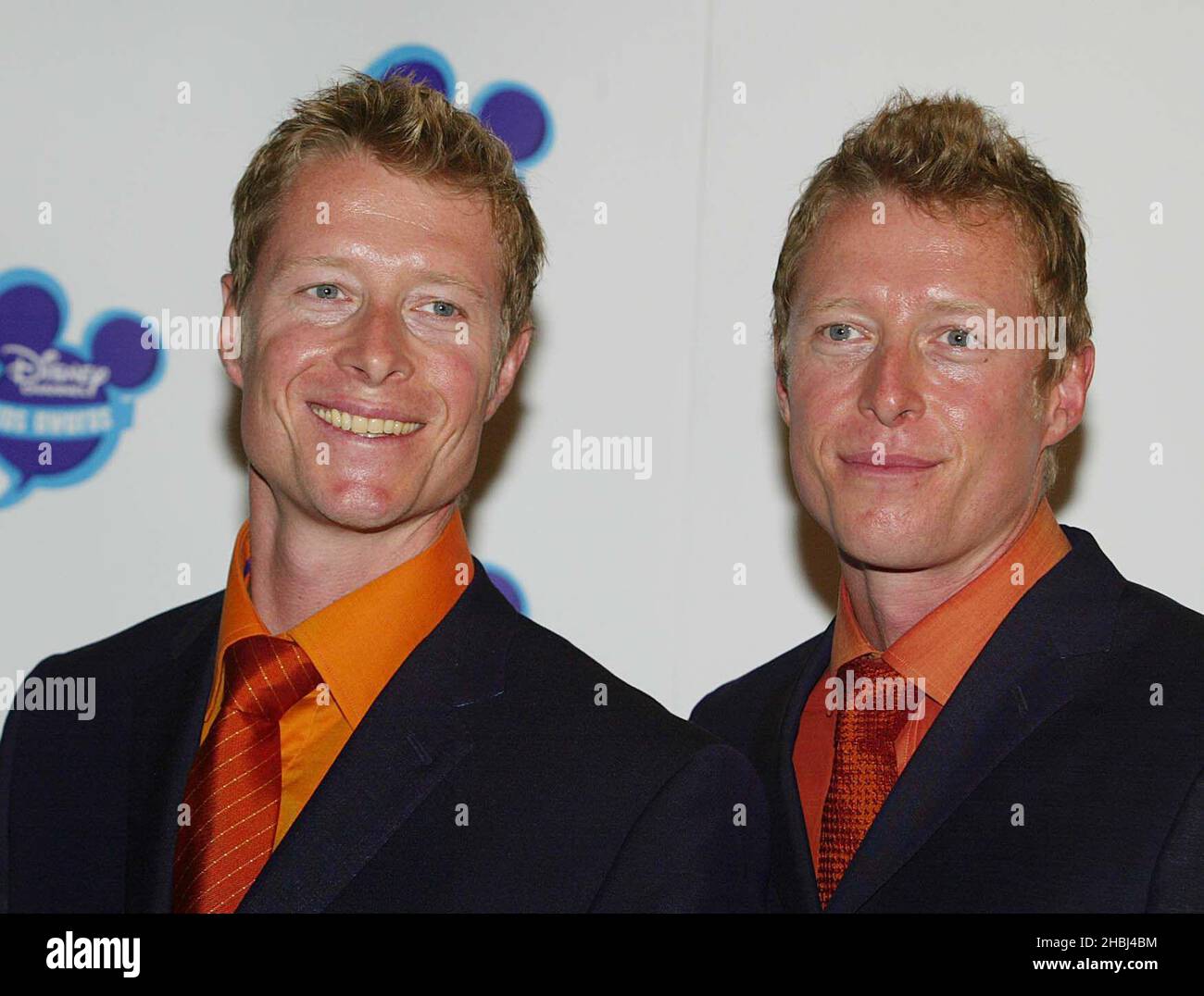 Matrix twin actors Neil and Adrian Rayment at the Disney Channel Kids ...