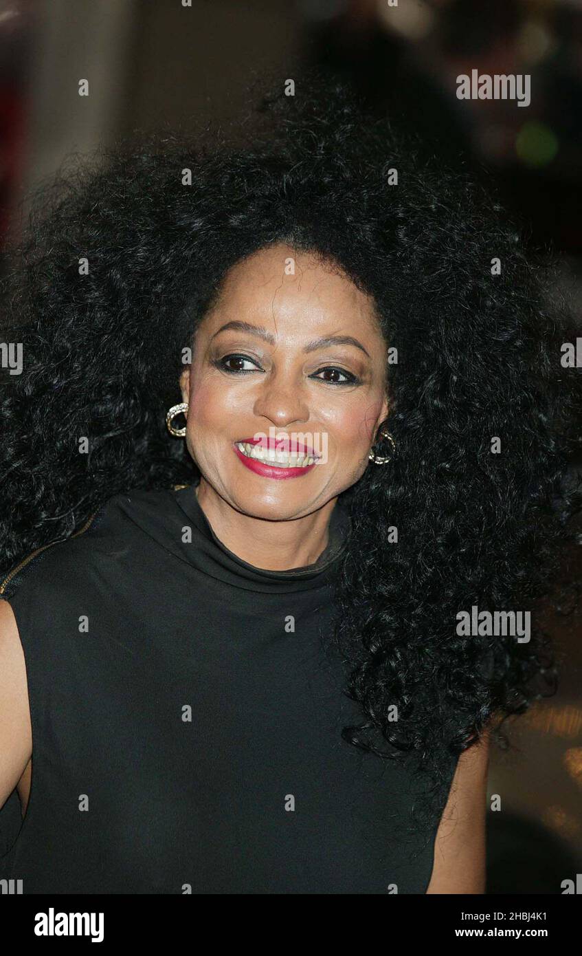 Diana Ross head shot at Capital Gold Legend Arrivals at the Hilton ...