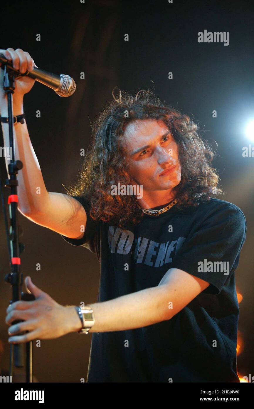 The Music perform live on stage at the MTV 2 Fifth Birthday Party at ...