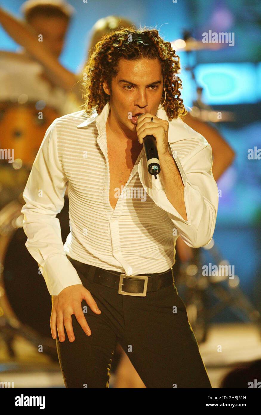 David Bisbal best Latin American Artist performs live on stage at the ...