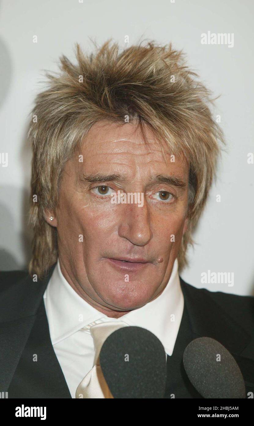 Rod Stewart head shot at the Music Industry Awards at the Grosvenor ...