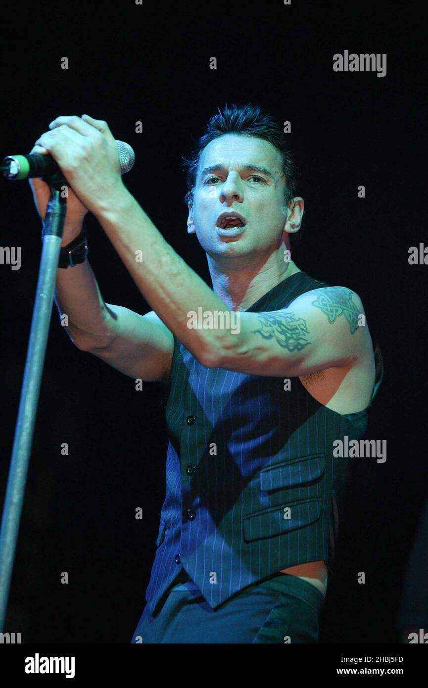 Dave Gahan from Depeche Mode performs live on stage solo at the ...