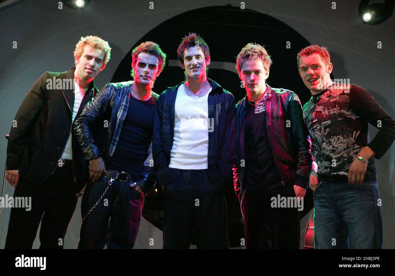 D Side perform and pose at the Regent Street Christmas Switch On at ...