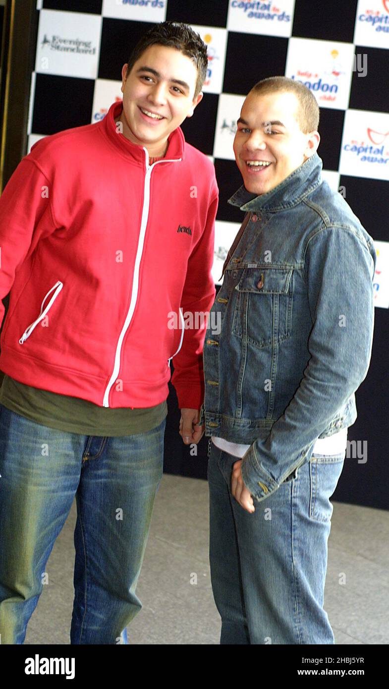 Danny and Noel from Hearsay at the Capital FM Awards held at the Royal ...