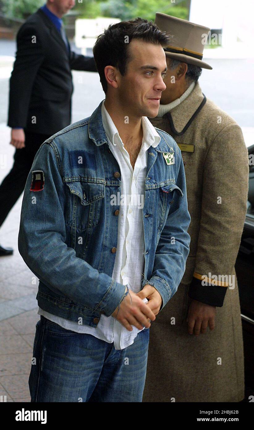 Robbie Williams at the Capital FM Awards held at the Royal Lancaster ...