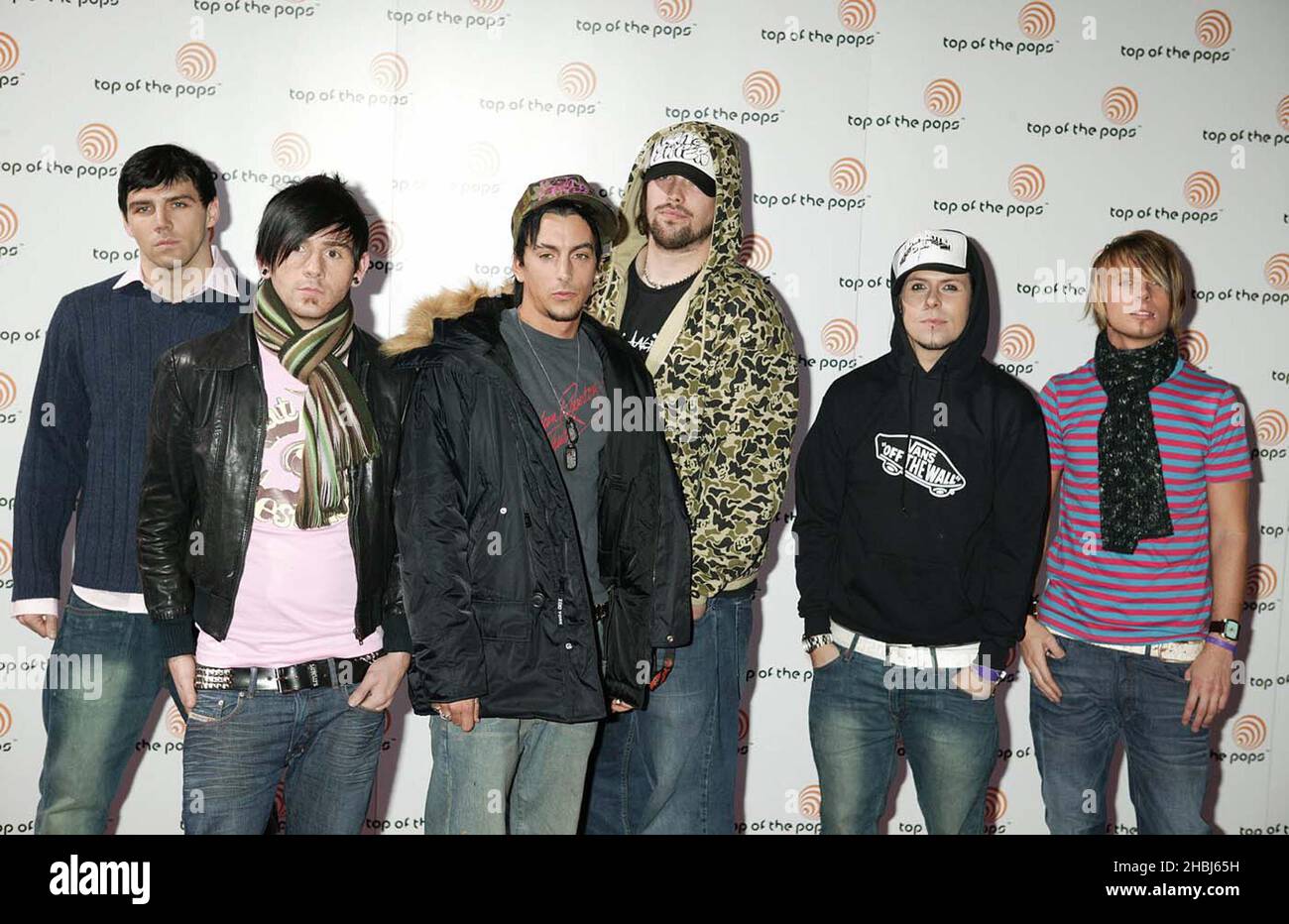 The Lost Prophets attends the launch of the all new Top Of The Pops at ...