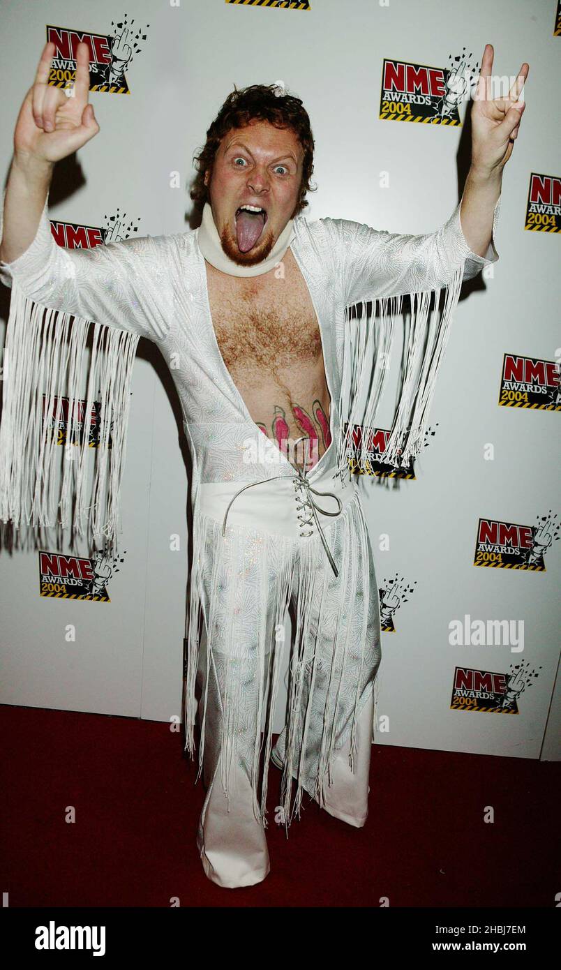 Avid Merrion arrives at the NME Awards at the Po Na Na in West London ...