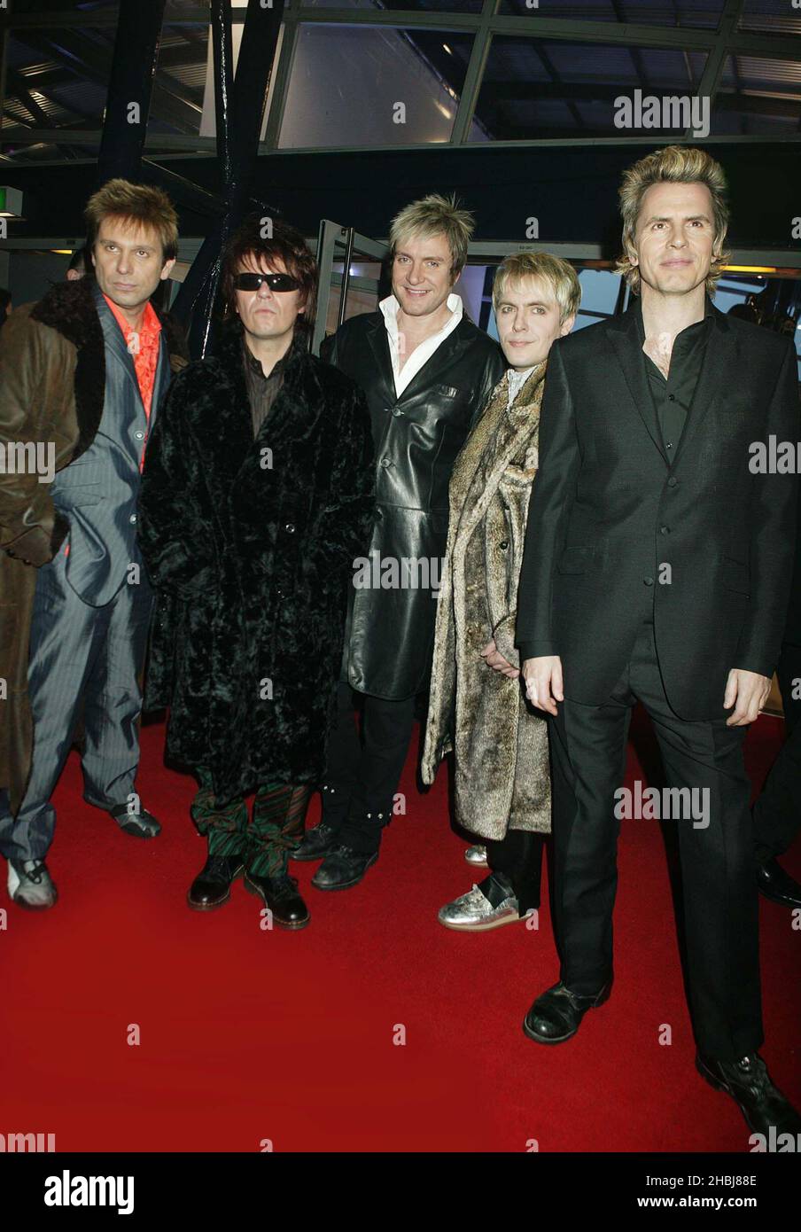 Duran Duran at the arrivals at the at the Brit Awards 2004 at Earls ...