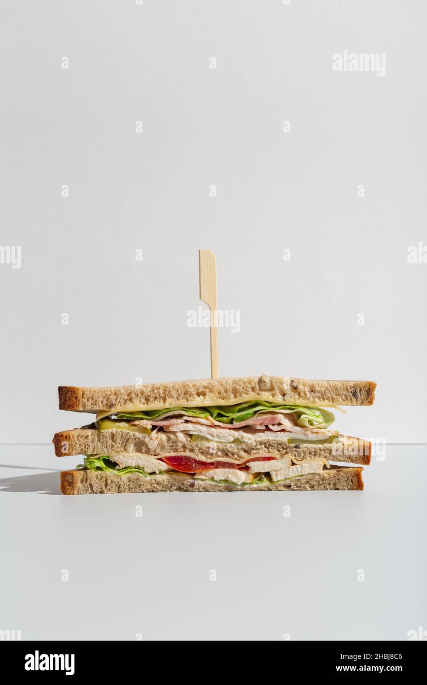 Chicken sandwich isolated triangle hi-res stock photography and images ...