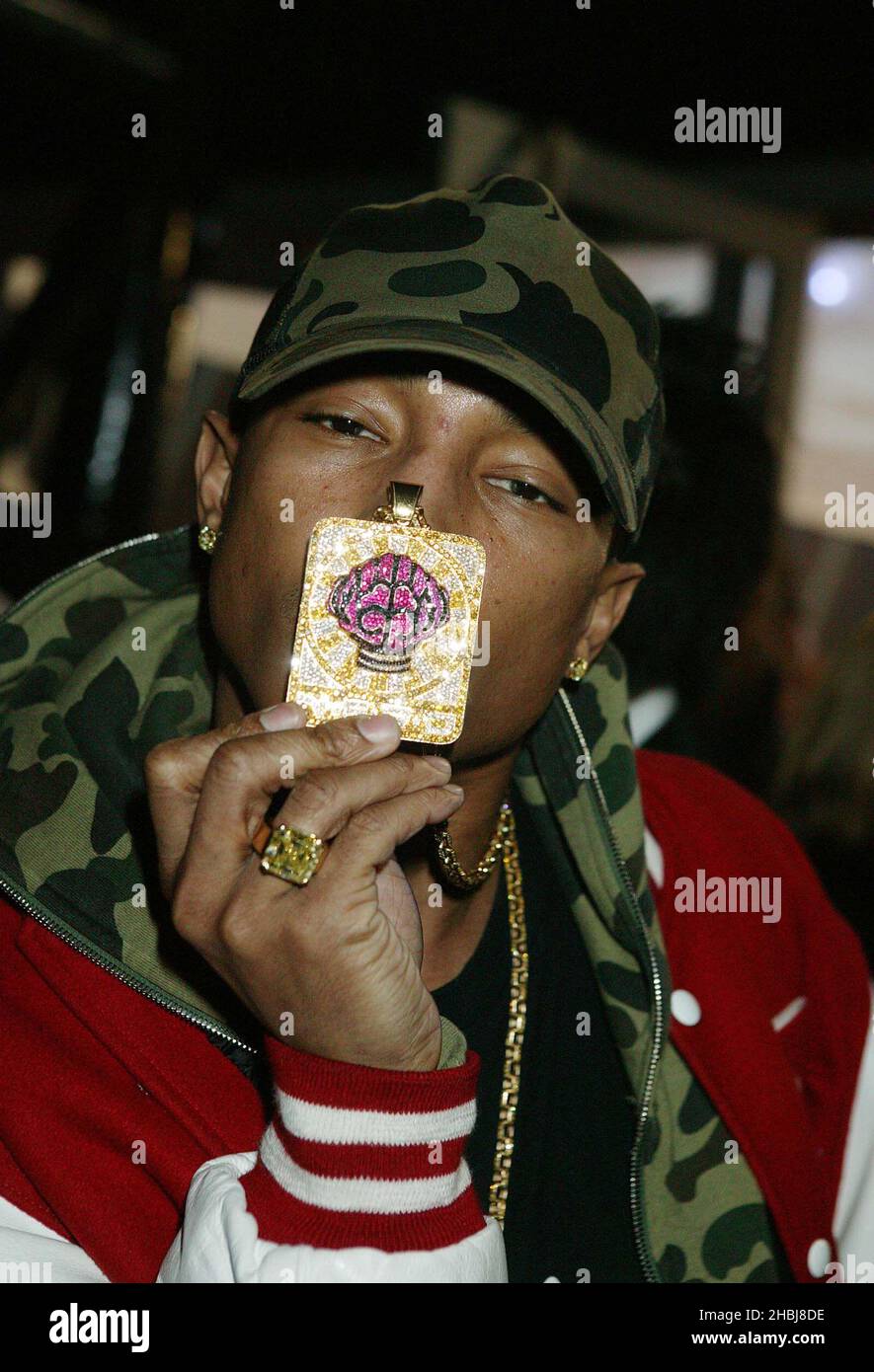 Pharrell Williams of the Hip Hop Group N.E.R.D.at the arrivals head ...