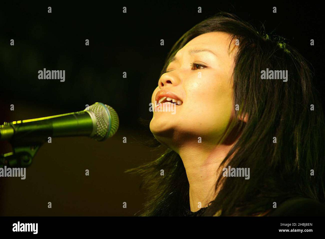 New Zealand singer Bic Runga performs on stage to celebrate today's UK ...