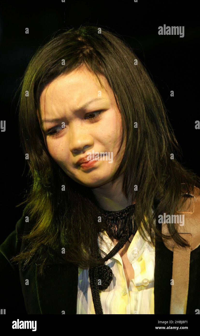 New Zealand singer Bic Runga performs on stage to celebrate today's UK ...