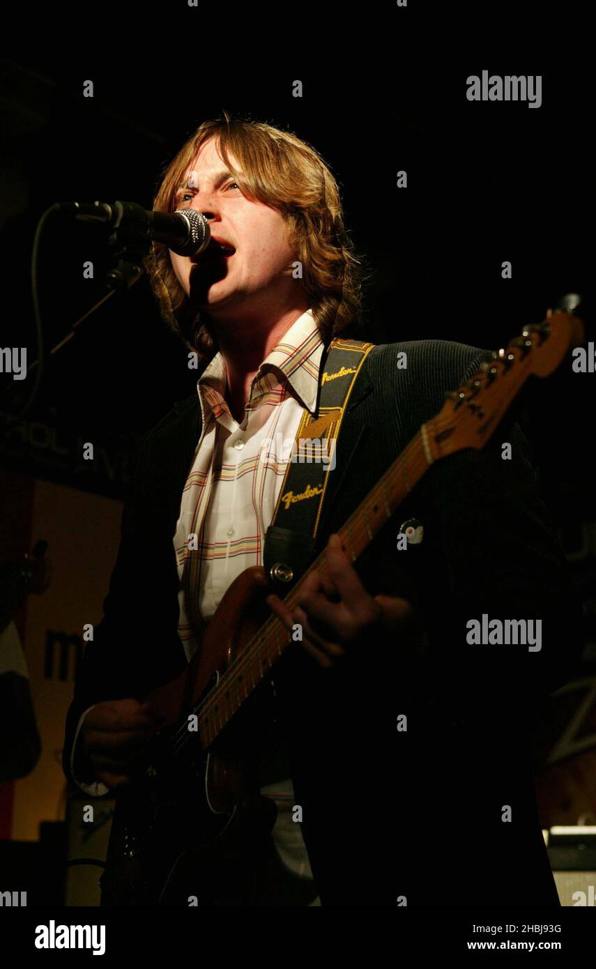 The Zutons, Liverpudlian band perform at in-store gig held at the ...