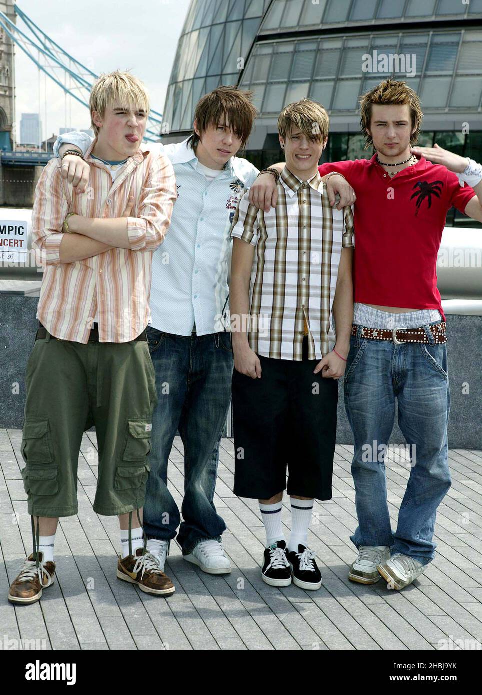 McFly at a photocall to announce the Olympic Torch Concert happening in ...