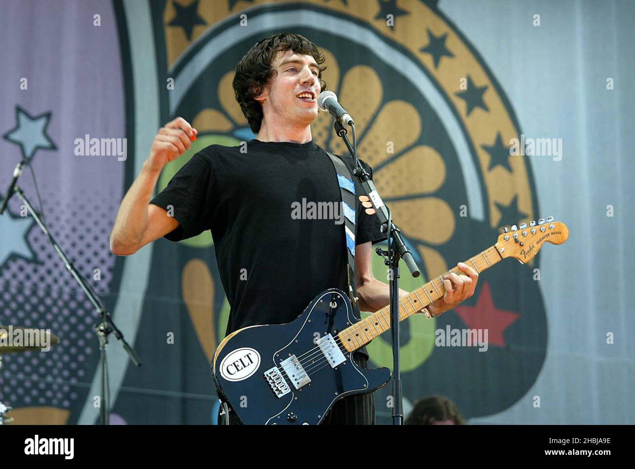 Snow Patrol perform live on stage at the Isle of Wight Festival in ...